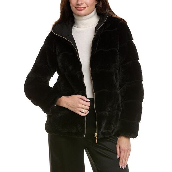 Via Spiga | Jackets & Coats | Via Spiga Womens Short Grooved Reversible ...